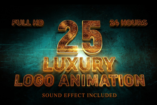 Luxury gold logo intro animation with sound effects for $10, freelancer ...