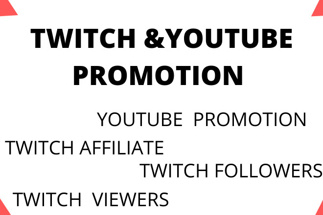 Twitch channel promotion, youtube promotion twitch logo for $40 ...
